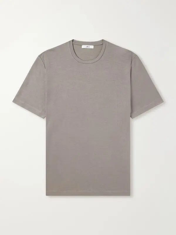 Mr P. Cotton And Lyocell-blend Jersey T-shirt