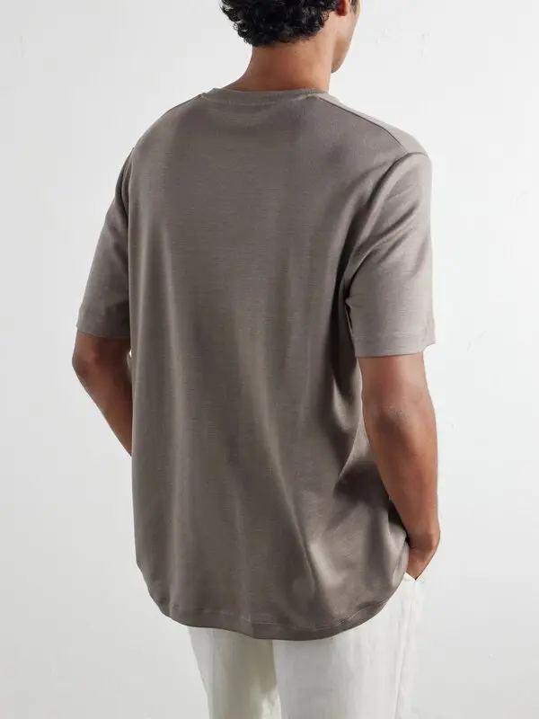 Mr P. Cotton And Lyocell-blend Jersey T-shirt