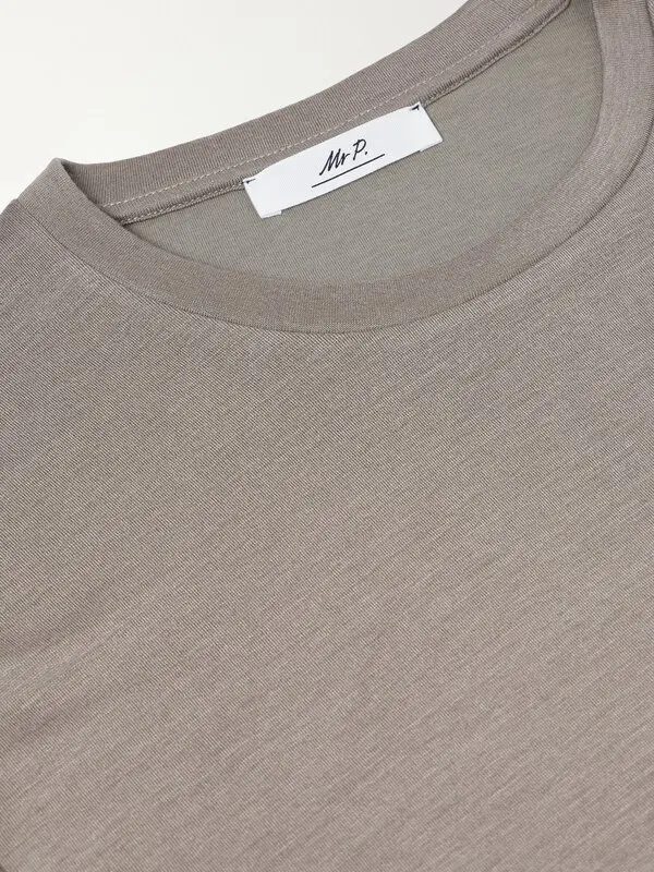 Mr P. Cotton And Lyocell-blend Jersey T-shirt
