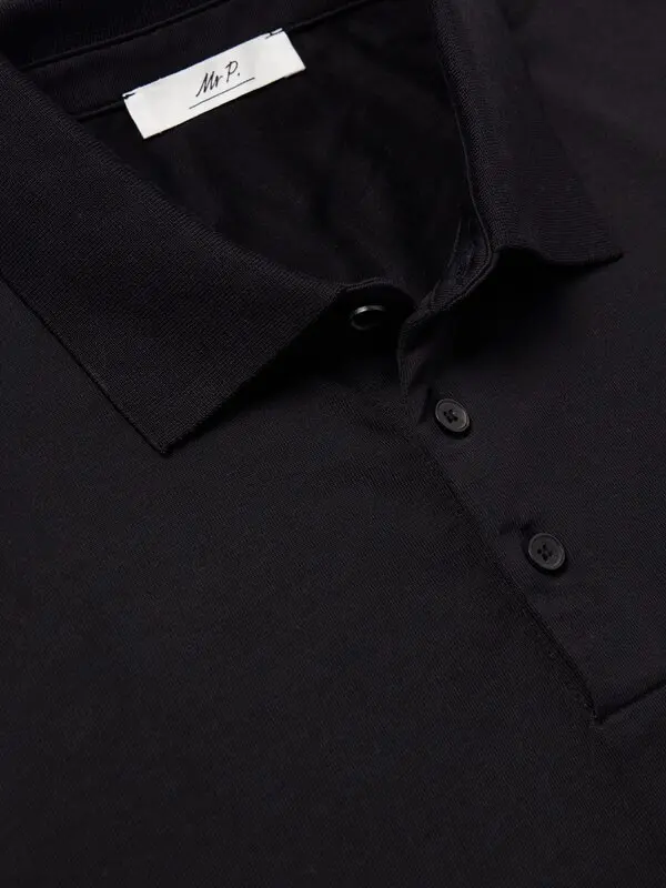Mr P. Silk And Cotton-blend Polo Shirt