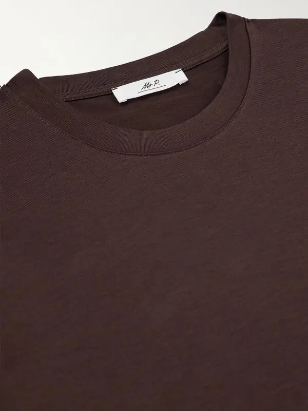 Mr P. Silk And Cotton-blend T-shirt
