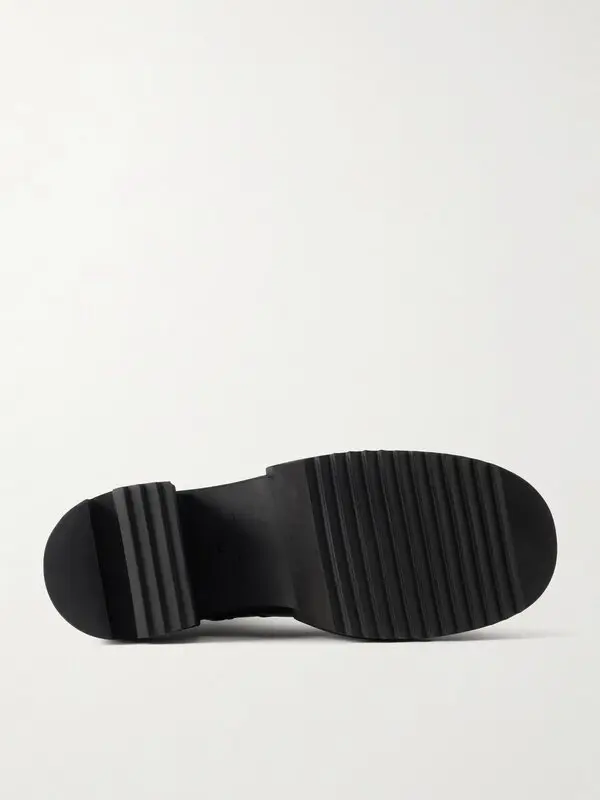 Rick Owens Bogun Leather Lace-up Boots