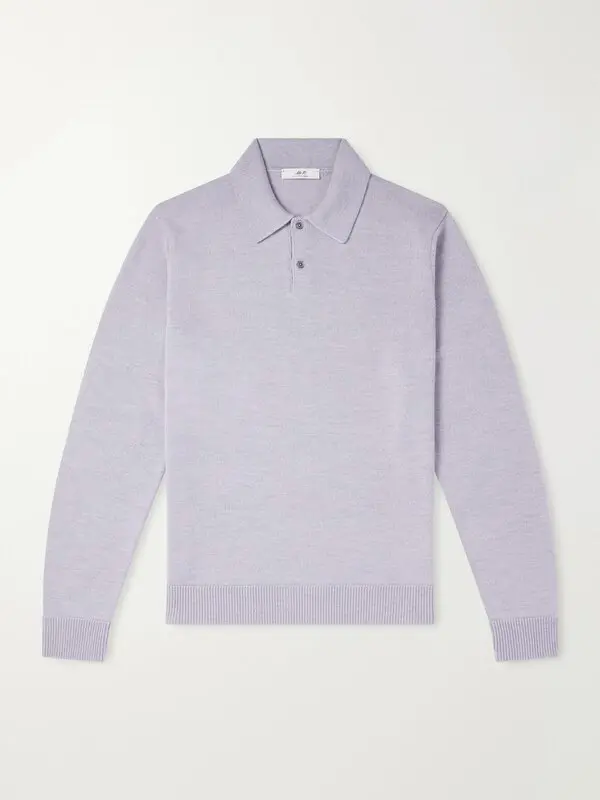 Mr P. Merino Wool Polo Shirt