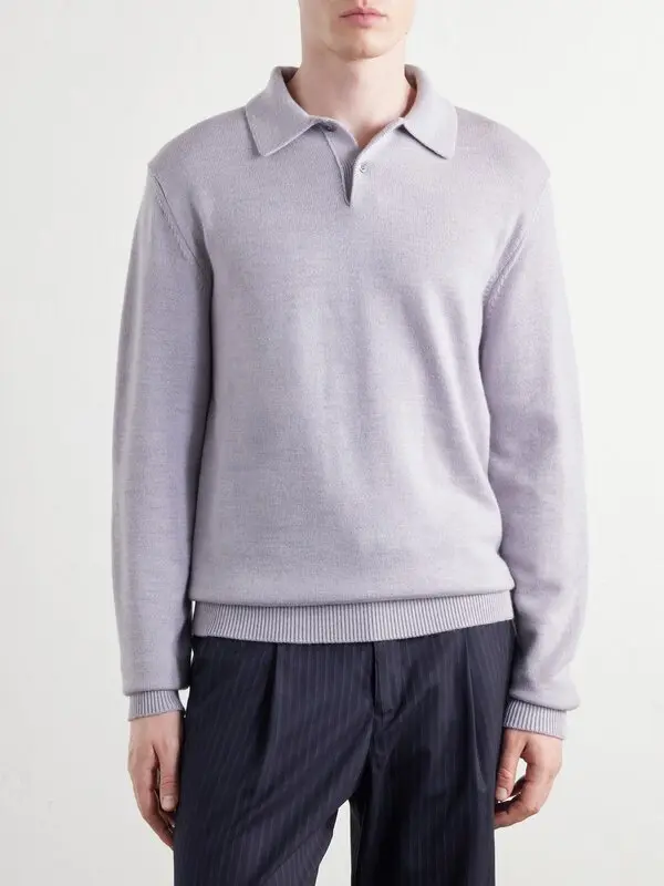 Mr P. Merino Wool Polo Shirt