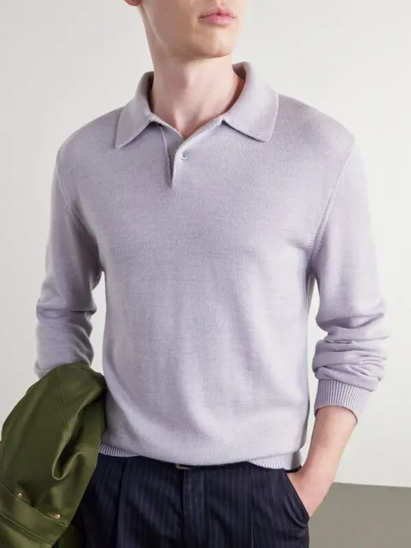 Mr P. Merino Wool Polo Shirt