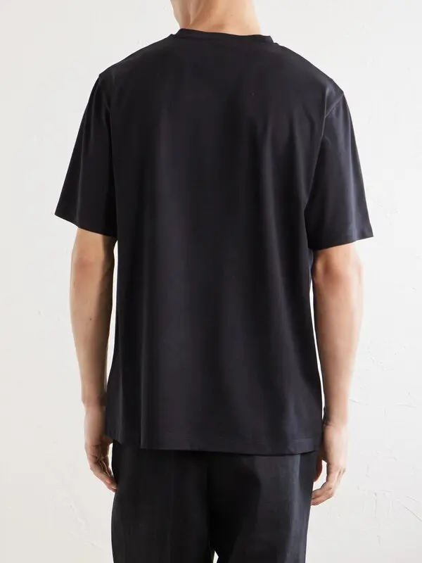Mr P. Silk And Cotton-blend T-shirt