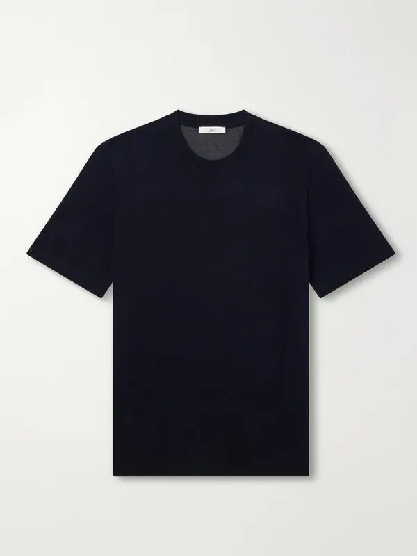 Mr P. Cotton-blend Double-faced Jersey T-shirt