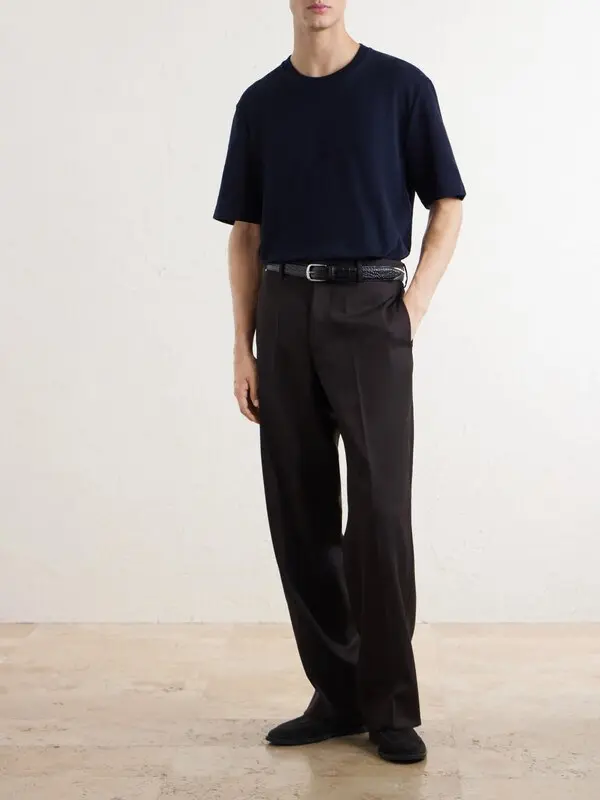 Mr P. Cotton-blend Double-faced Jersey T-shirt