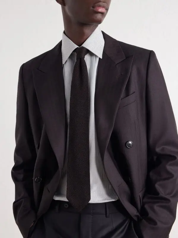 Zegna 6.5cm Knitted Cashmere Tie