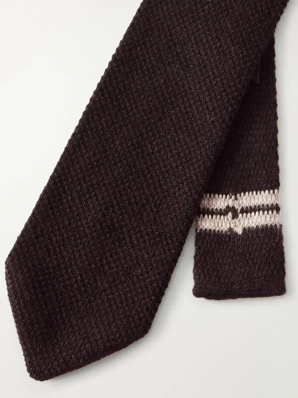 Zegna 6.5cm Knitted Cashmere Tie