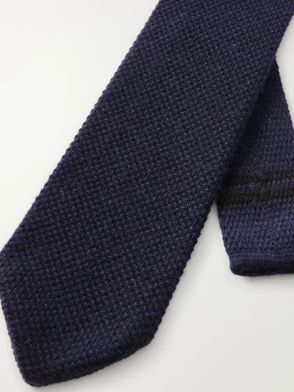 Zegna 6.5cm Knitted Cashmere Tie
