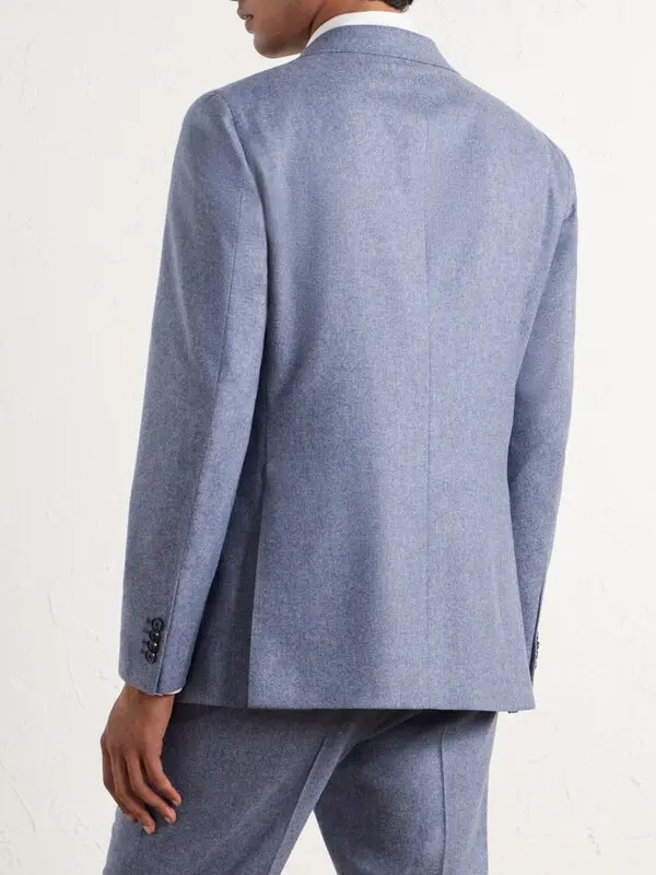 Caruso Wool And Cashmere-blend Flannel Suit Jacket