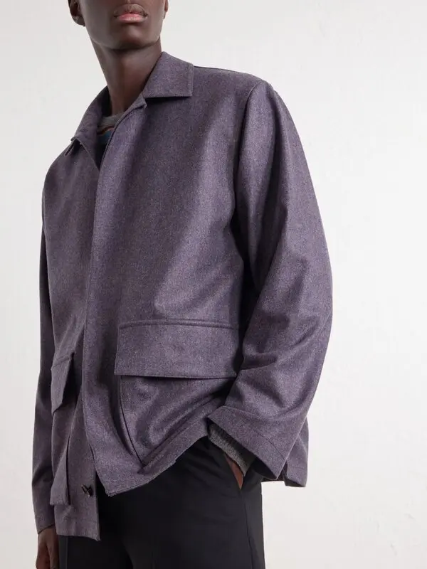 Caruso Wool And Cashmere-blend Blouson Jacket