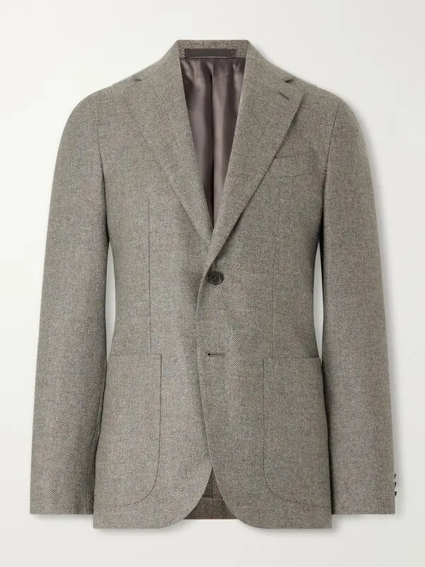 Caruso Aida Wool And Cashmere-blend Twill Blazer