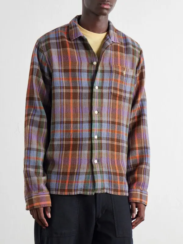 Polo Ralph Lauren Checked Cotton-waffle Shirt