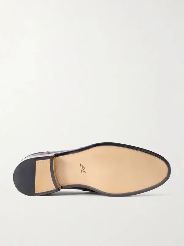 Mr P. Split-toe Leather Penny Loafers