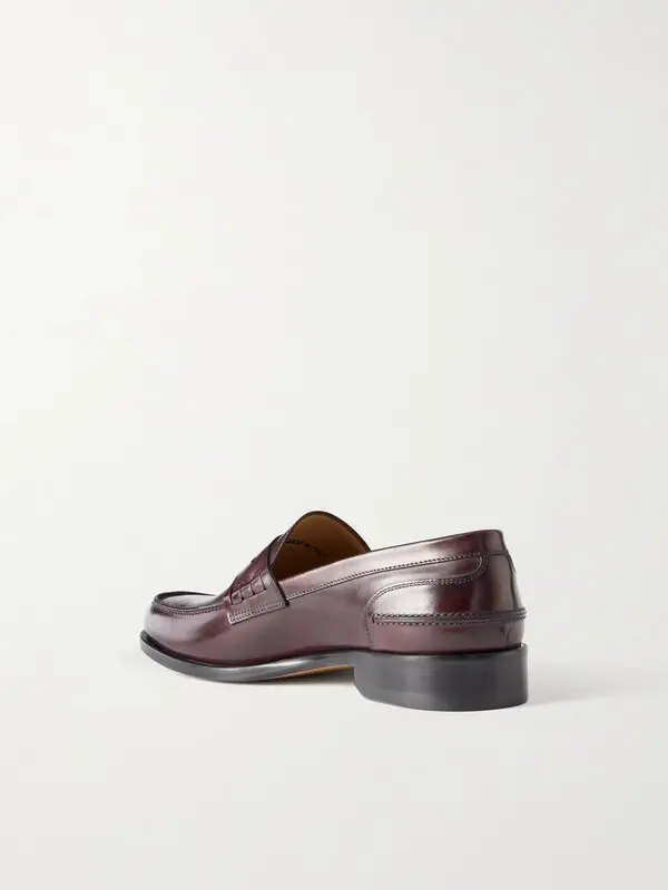 Mr P. Split-toe Leather Penny Loafers