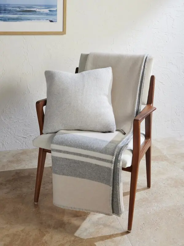 Brunello Cucinelli Striped Cashmere Throw