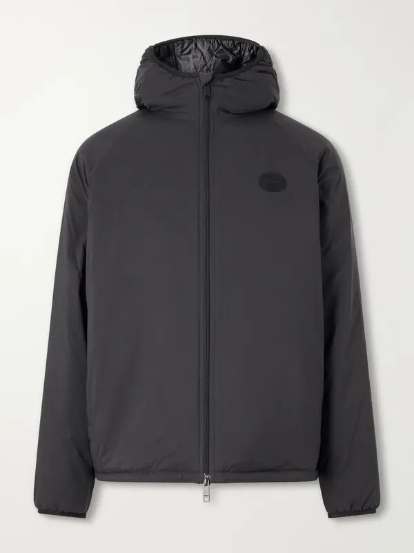 Burberry Logo-appliquéd Shell Hooded Jacket