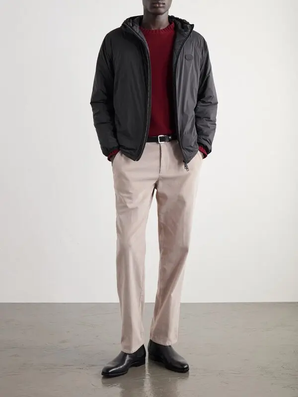 Burberry Logo-appliquéd Shell Hooded Jacket