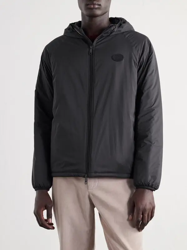 Burberry Logo-appliquéd Shell Hooded Jacket