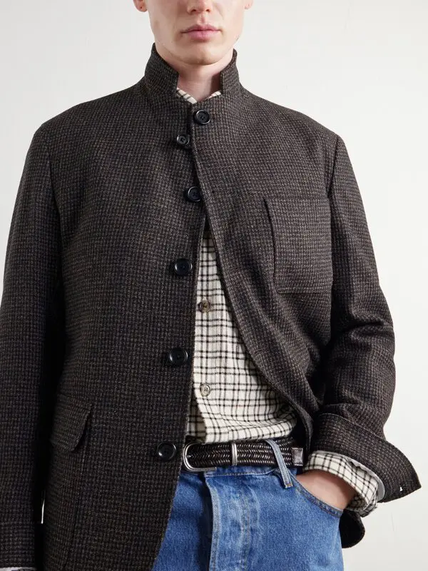 Oliver Peoples Solms Wool-blend Houndstooth Blazer