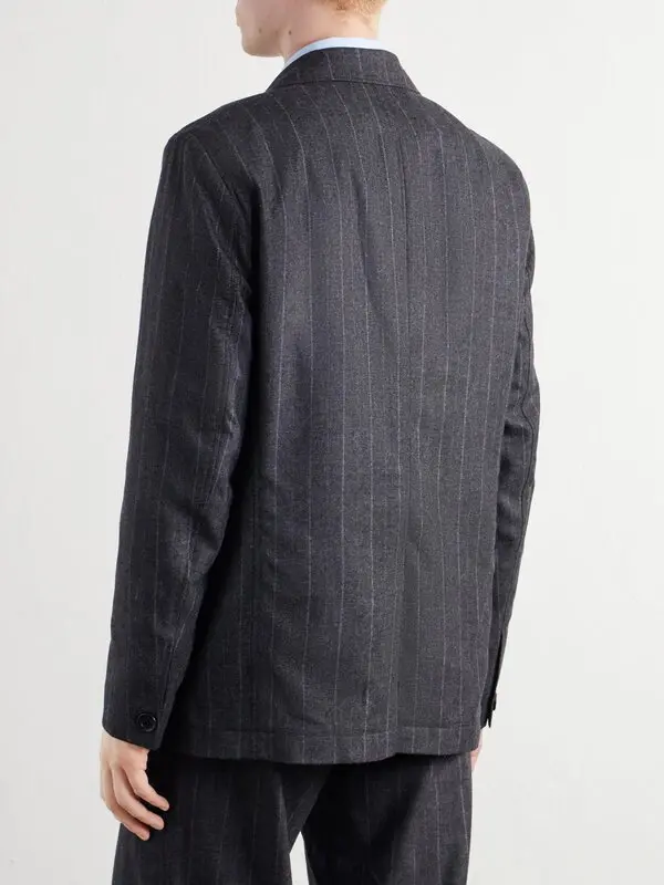 Oliver Peoples Westbury Striped Wool-blend Suit Jacket
