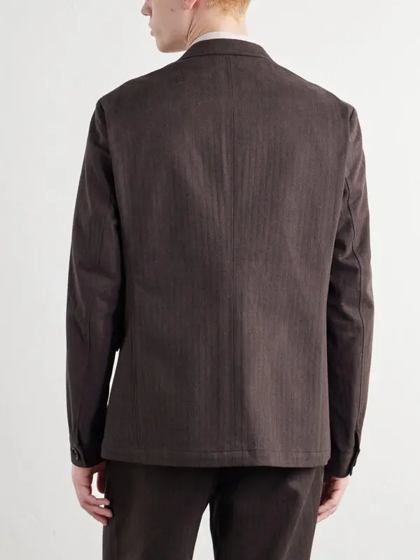 Oliver Peoples Solms Cotton-blend Herringbone Suit Jacket