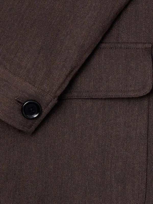 Oliver Peoples Solms Cotton-blend Herringbone Suit Jacket