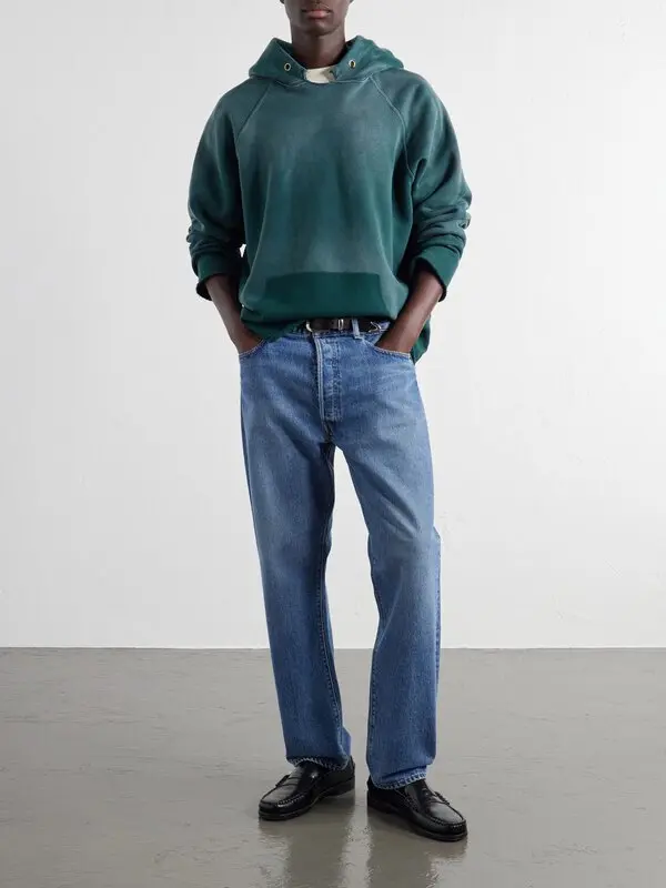LES TIEN Cotton-jersey Raglan Hoodie