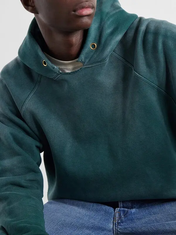 LES TIEN Cotton-jersey Raglan Hoodie