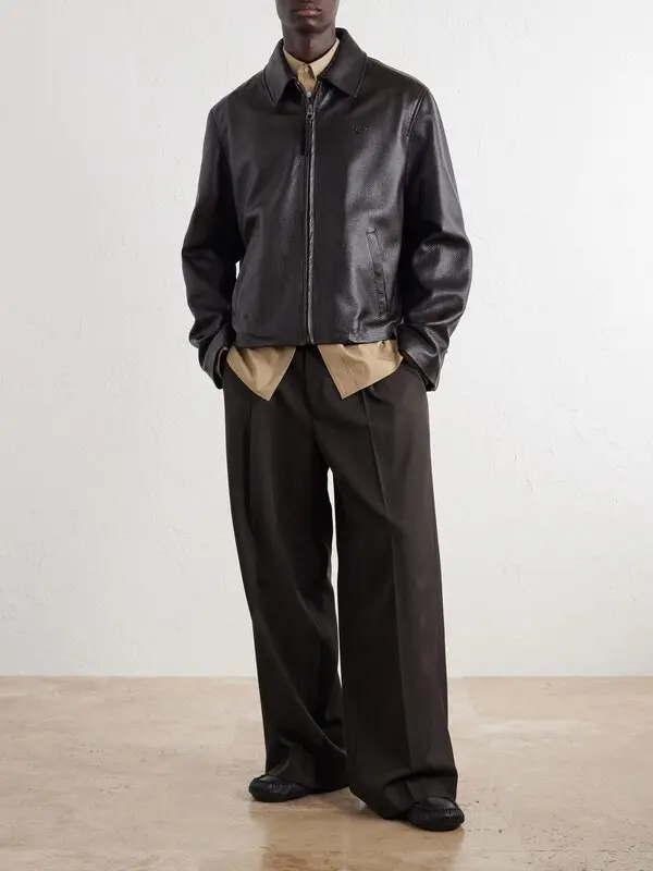 Loewe Full-grained Leather Jacket