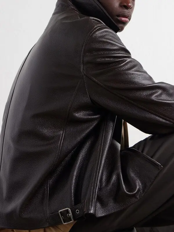 Loewe Full-grained Leather Jacket