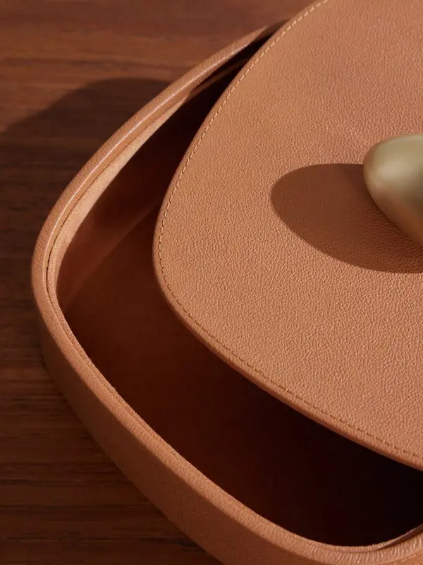 Assouline Pebbled Leather Trinket Box