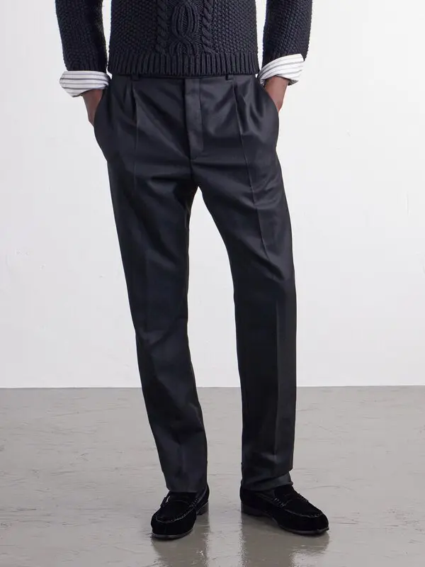 Saint Laurent Le Loafer Velvet Loafers