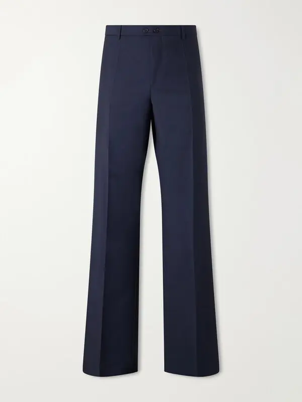 JIL SANDER Straight-leg Wool And Mohair-blend Trousers