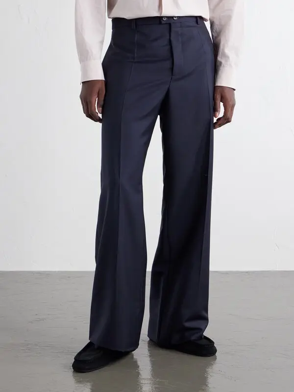 JIL SANDER Straight-leg Wool And Mohair-blend Trousers