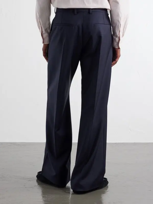JIL SANDER Straight-leg Wool And Mohair-blend Trousers