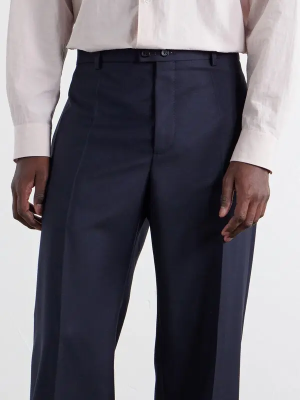 JIL SANDER Straight-leg Wool And Mohair-blend Trousers