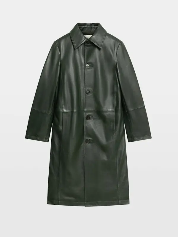 Zadig&Voltaire Mentlyr Leather Coat - Gloom