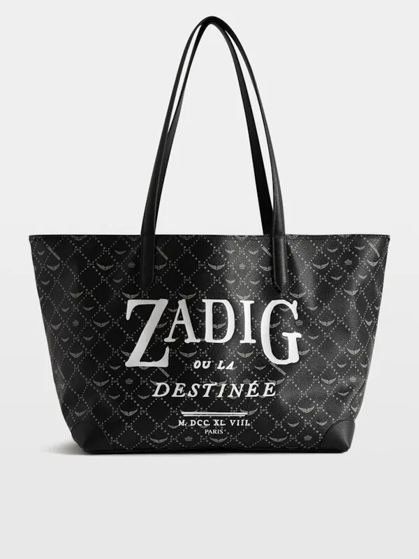Zadig&Voltaire Z Shopper Xl Monogram Book Tag Bag - Black