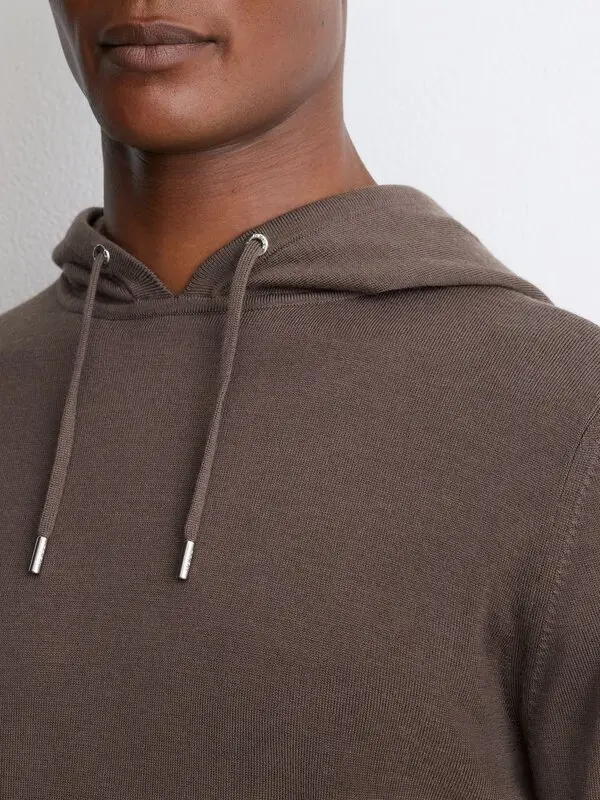 REISS Holland Merino Wool Drawstring Hoodie