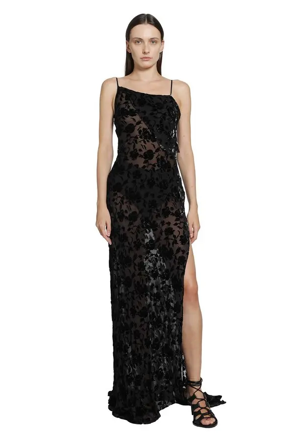 ANN DEMEULEMEESTER Aaricia Long Bias Slip Dress