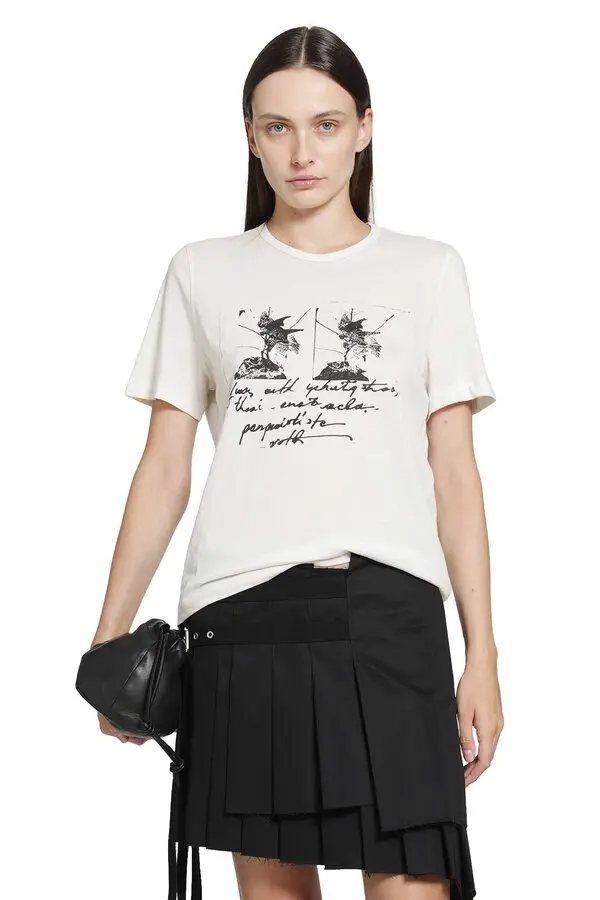 ANN DEMEULEMEESTER Fanie Birds Postcard Standard T-shirt