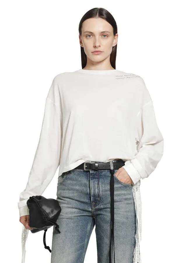 ANN DEMEULEMEESTER Niki Printed Long Sleeve T-shirt