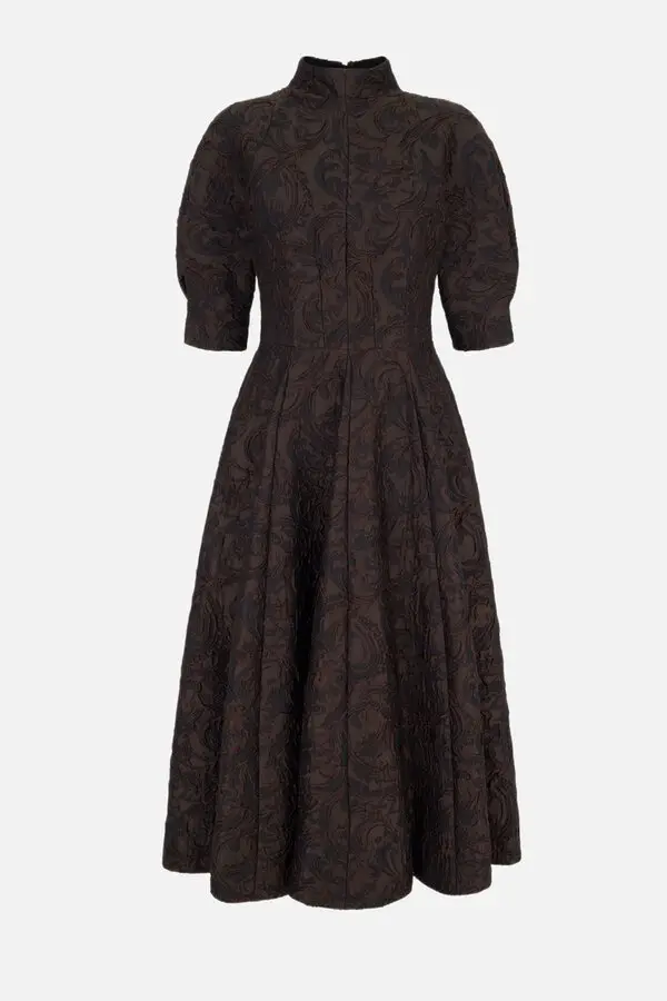 EMILIA WICKSTEAD Quinley Dress In Woven Cloqu
