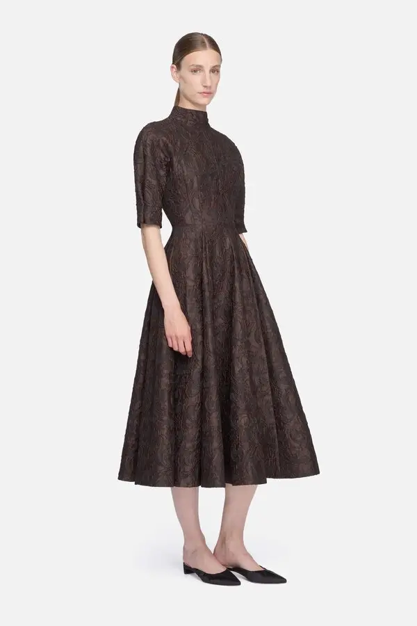 EMILIA WICKSTEAD Quinley Dress In Woven Cloqu