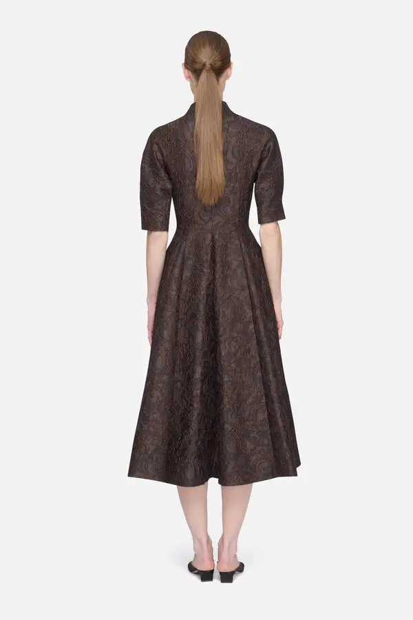 EMILIA WICKSTEAD Quinley Dress In Woven Cloqu