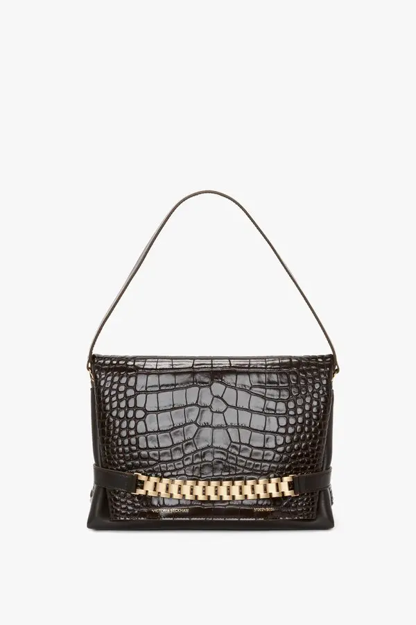 Victoria Beckham Chain Pouch - Chocolate