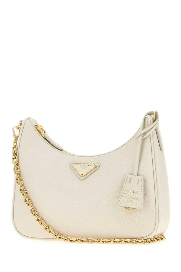 Prada Ivory Leather Re-edition 2005 Shoulder Bag